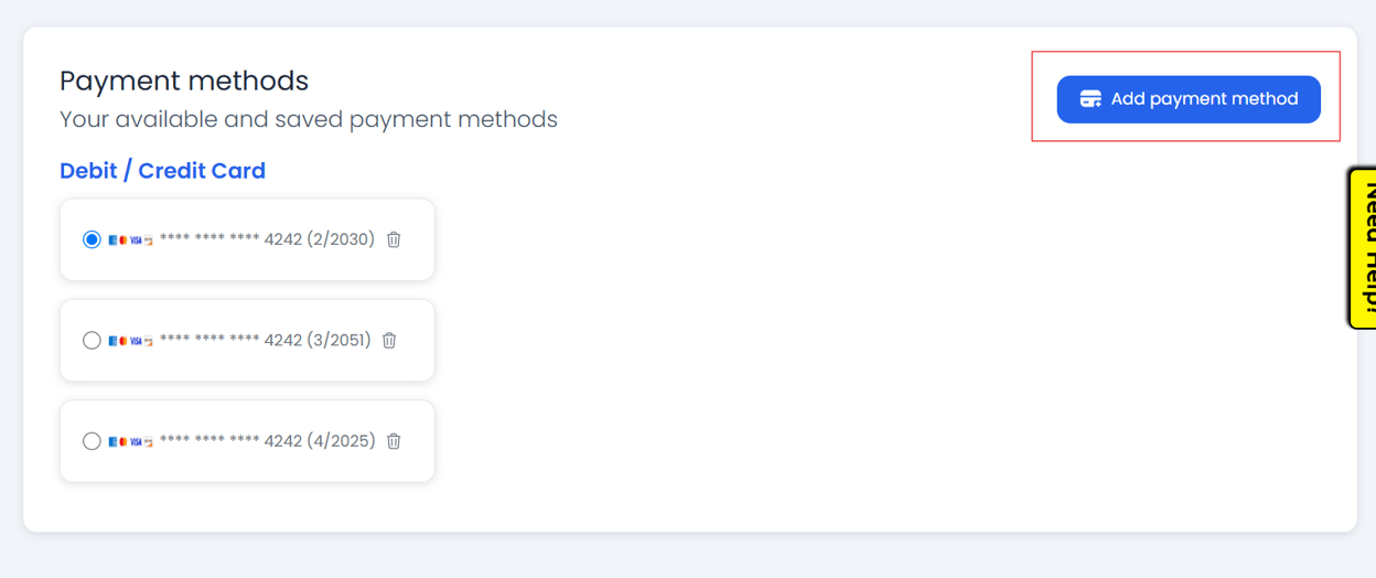 How to Add or Remove Payment Methods