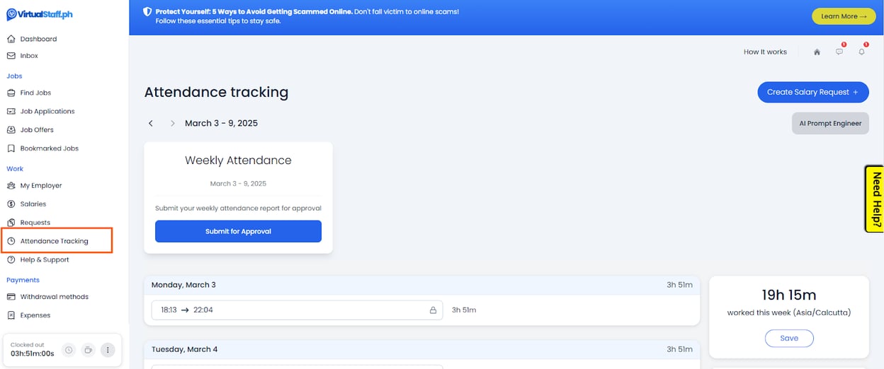 How to Submit Work and Report Hours